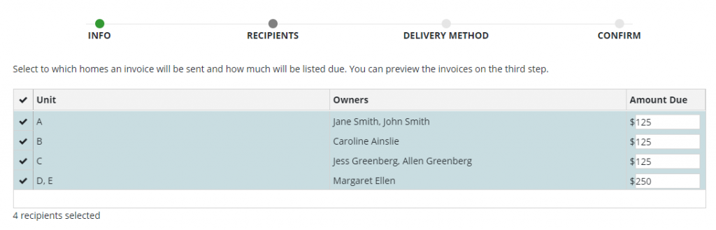 Sending Invoices | Community Ally® Help Center